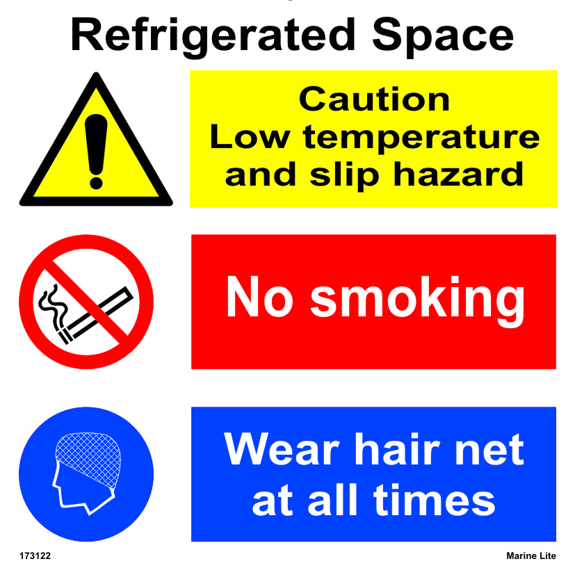 Combination Signs :: Refrigerated space173122 - Products :: Safety ...