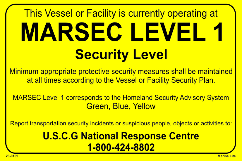 ISPS Code Signs :: Marsec level 1230109 (1) - Products :: Safety Signs ...