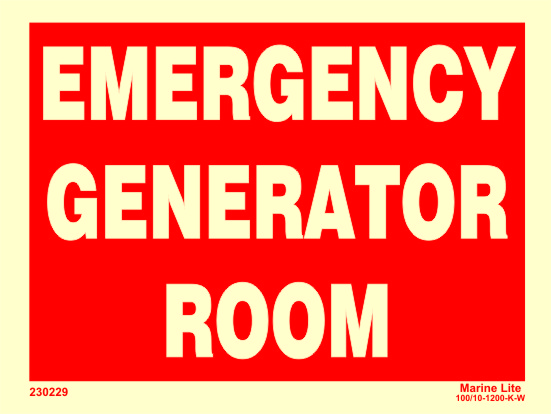(FES) Fire-Fighting Equipment Signs :: Emergency generator room 230229 ...