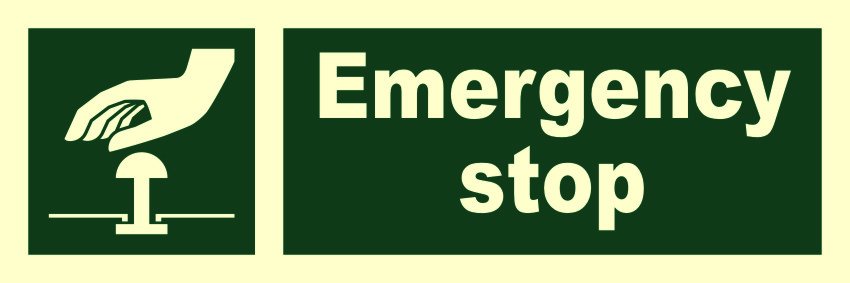 (EES) Emergency Equipment Signs :: Emergency stop104179 - Products ...