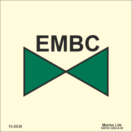 Damage Control Plan Signs :: MANUALLY OPERATED VALVE 15-0930