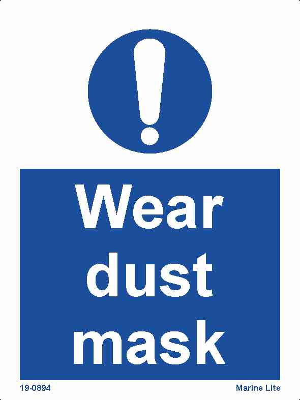 (MSS) Mandatory Action Signs :: Wear Dust Mask19-0894 - Products ...