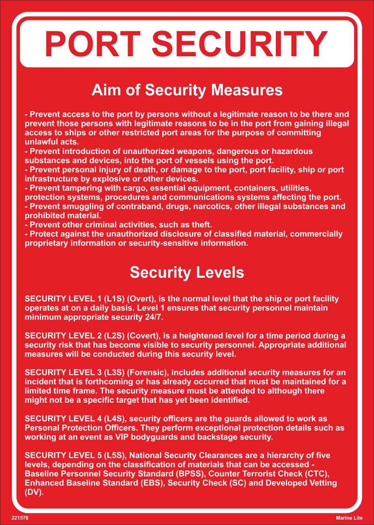 ISPS Code Signs :: Port Security - AIM Of Security Measures221576 ...