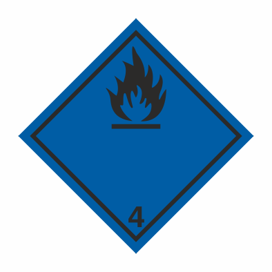 IMDG Signs :: Class 4.3 Dangerous When Wet 172212