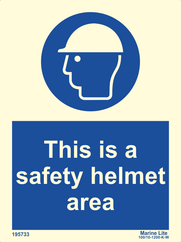 (MSS) Mandatory Action Signs :: This Is A Safety Helmet Area 195733