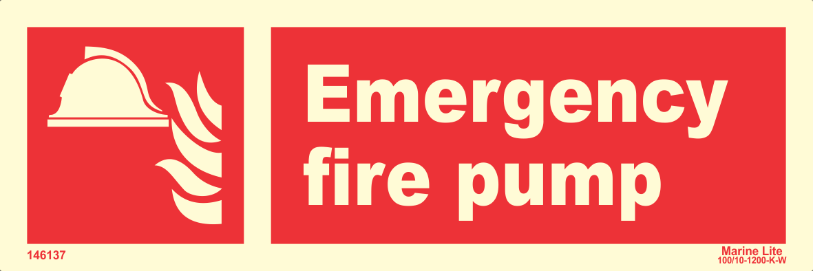 (FES) Fire-Fighting Equipment Signs :: Emergency Fire Pump 146137