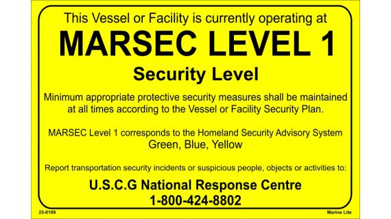 ISPS Code Signs :: Marsec level 1 230109 (1) - Products :: Safety Signs ...