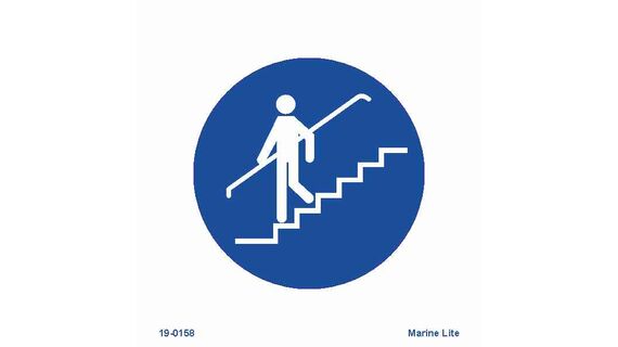 (MSS) Mandatory Action Signs :: Handrail 19-0158