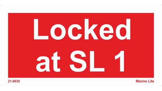 ISPS Code Signs :: Locked At Security Level 1 21-0035 - Products ...