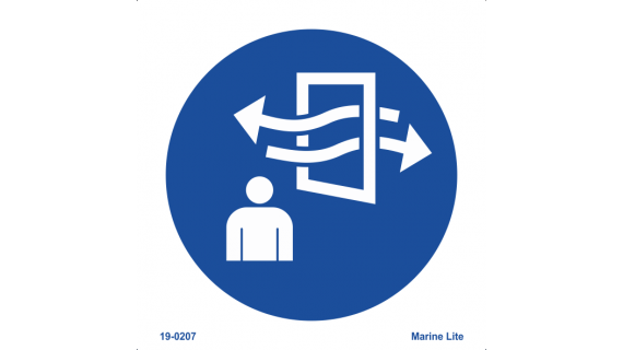 Mandatory Action Signs : Ventilate Before & During Entering