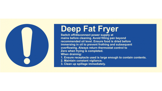 (MSS) Mandatory Action Signs :: Deep Fat Fryer 195748